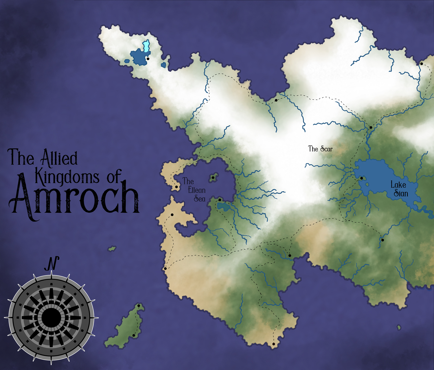 Making a fantasy world map (Building a fantasy series, part two) – The ...